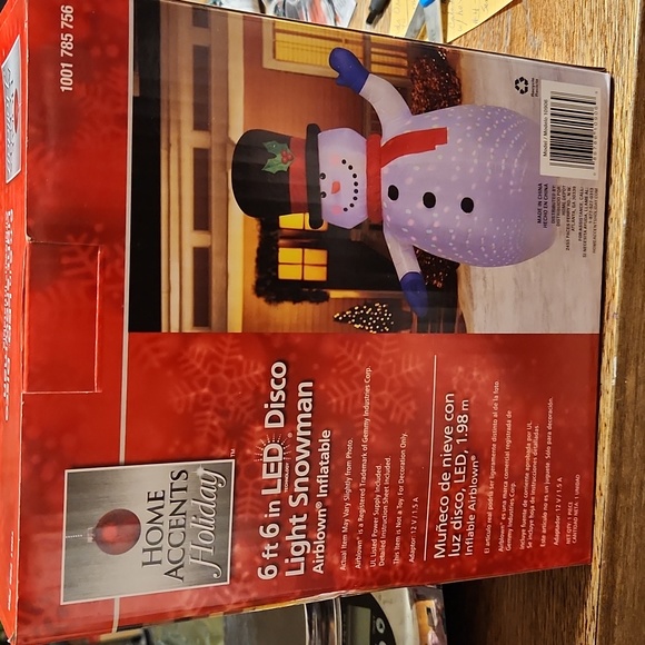 Home Accent Holiday Holiday Bnib 6ft6 Led Lighted Snowman Airblown